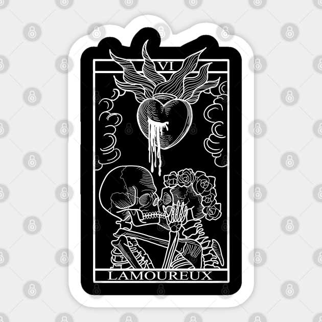 Tarot Card The Lovers Tarot Card Sticker Teepublic